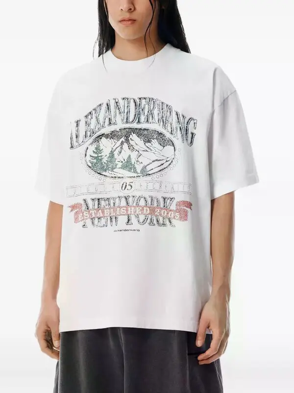 Alexander Wang Graphic-print T-shirt - White