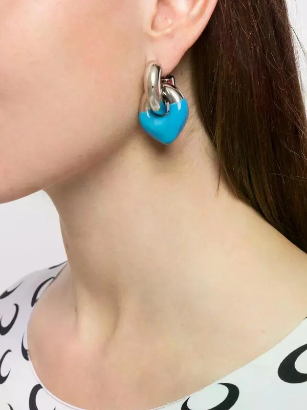Sunnei Rubberized Hoop Earrings