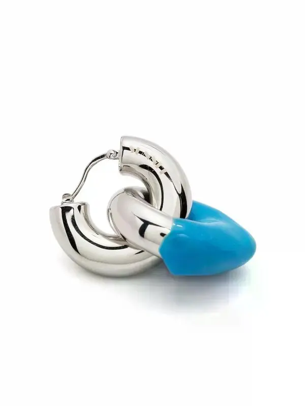 Sunnei Rubberized Hoop Earrings