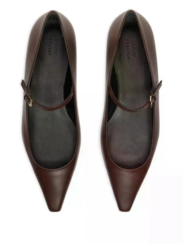 Loulou De Saison Alice Pointed-toe Ballet Flats
