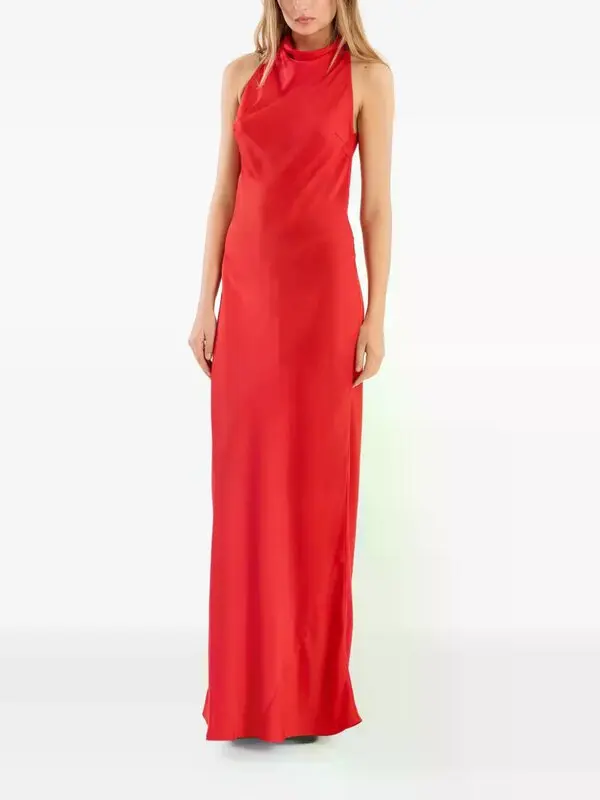 ROTATE BY BIRGER CHRISTENSEN Cowl-neck Maxi Dress