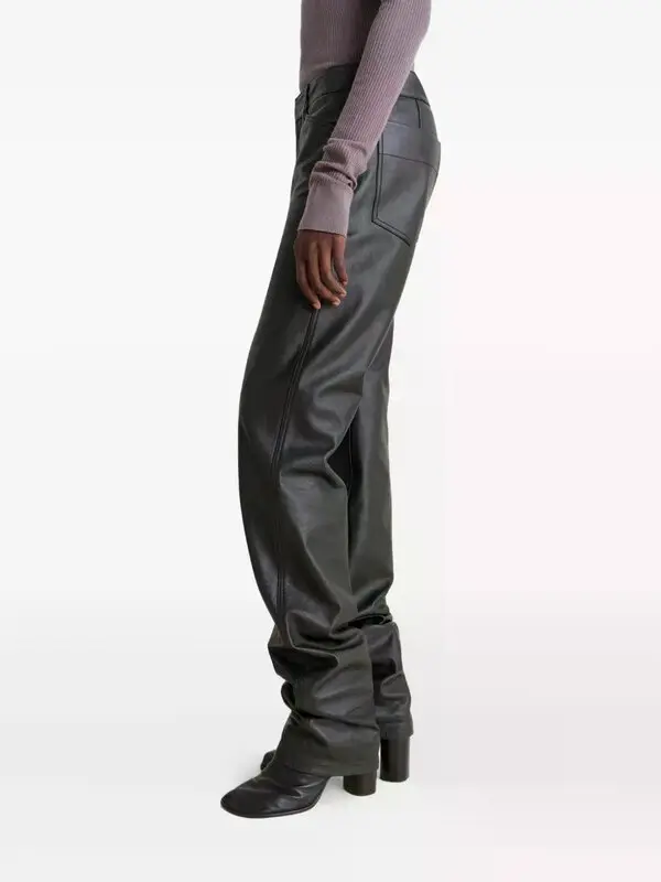 LEMAIRE Twisted Five-pocket Leather Trousers
