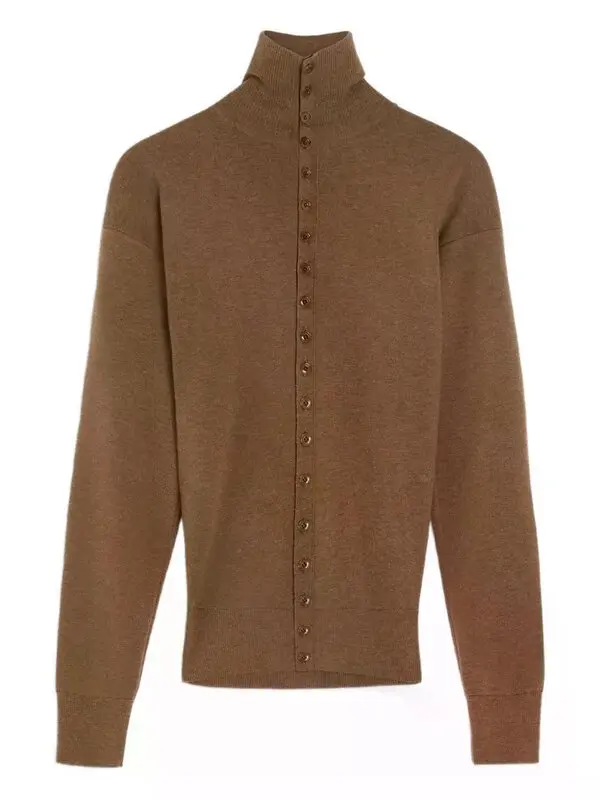 LEMAIRE Turtleneck Buttoned Cardigan