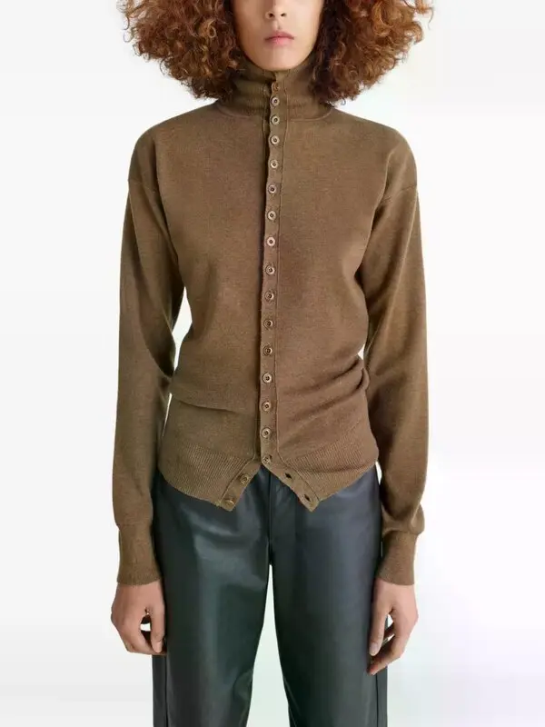 LEMAIRE Turtleneck Buttoned Cardigan