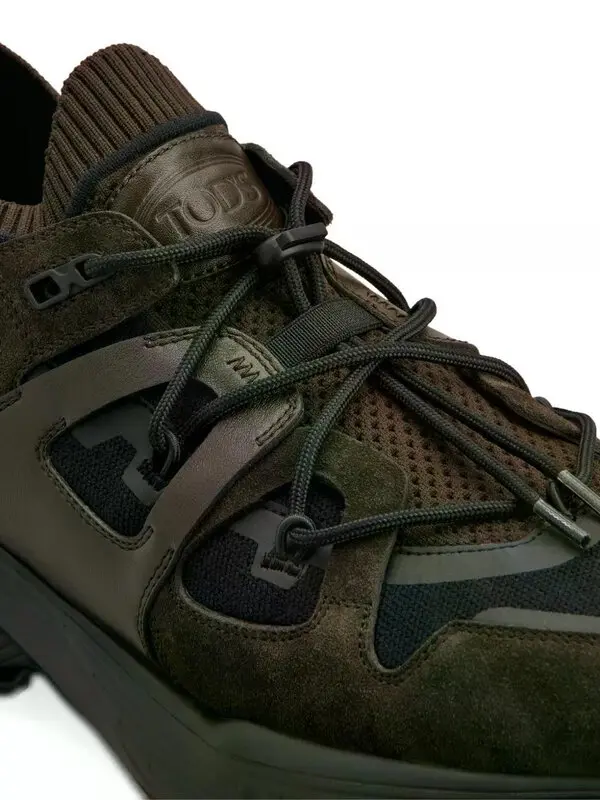 TOD'S Mesh-panelled Chunky Sneakers - Brown