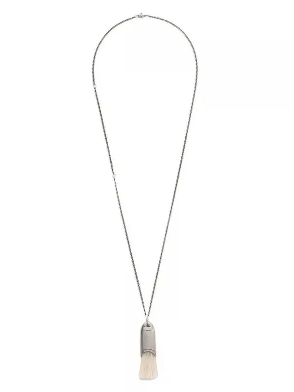 LEMAIRE Personal Brush Pendant Necklace - Silver