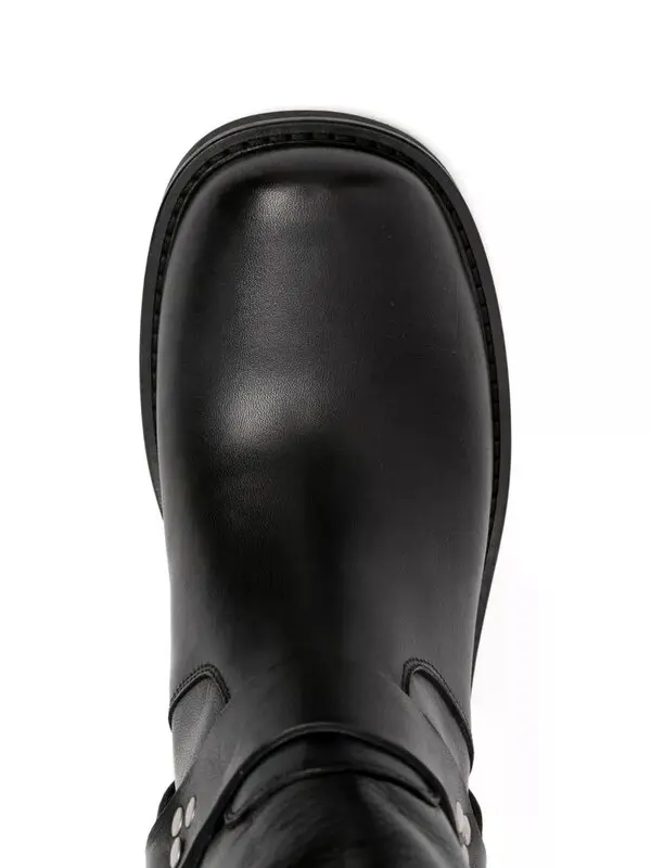 P.a.r.o.s.h Buckle-strap Leather Boots - Black