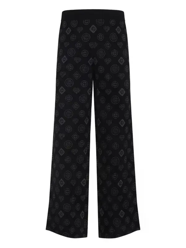 Casablanca Logo-pattern Knitted Trousers