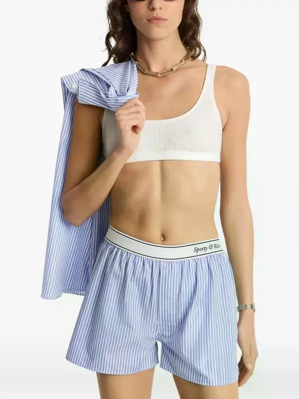 SPORTY & RICH Striped Boxer Shorts