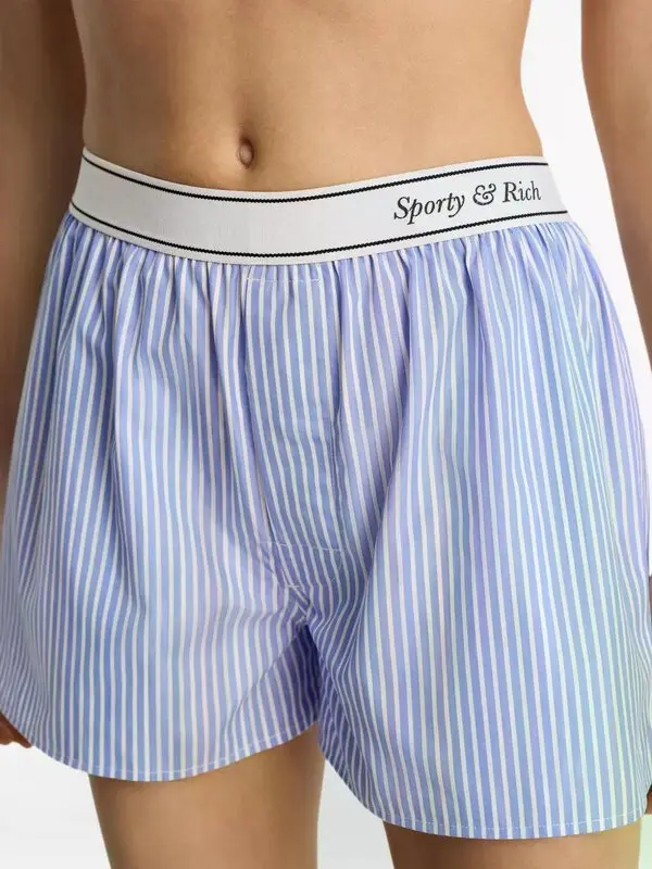 SPORTY & RICH Striped Boxer Shorts