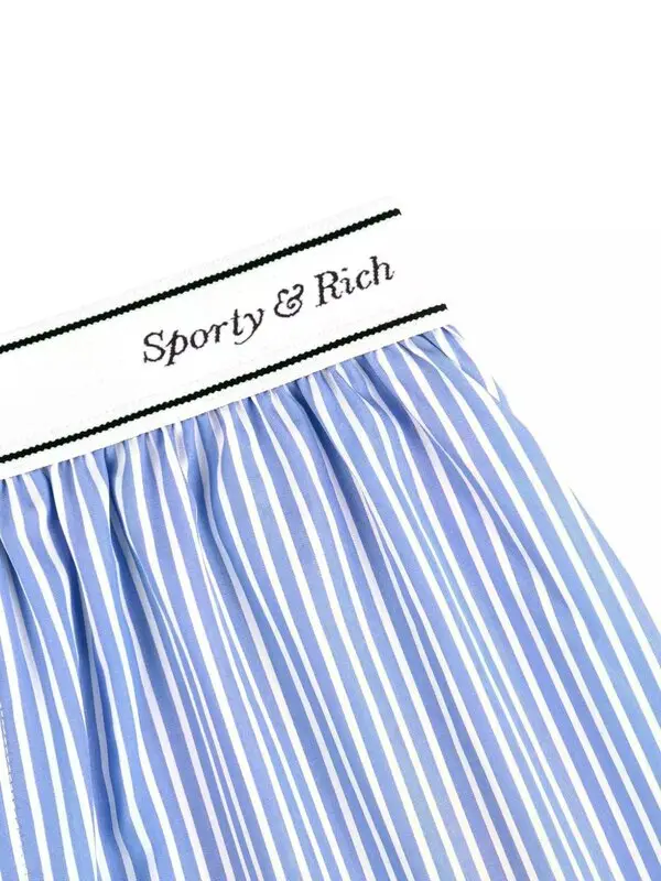 SPORTY & RICH Striped Boxer Shorts