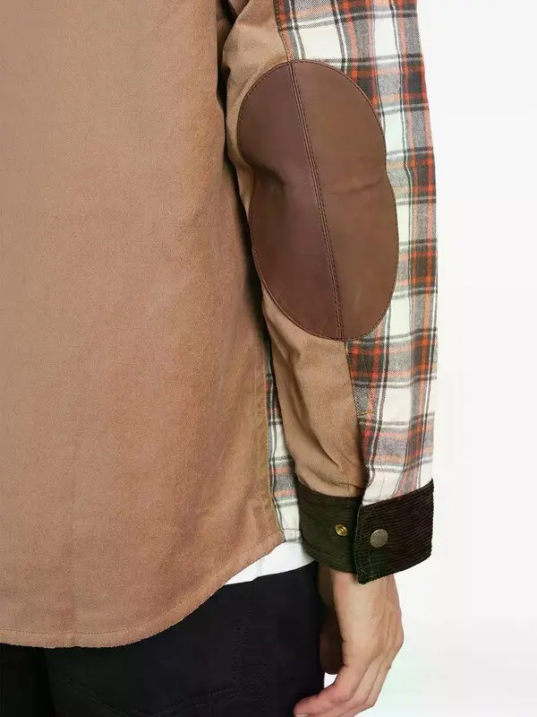 Junya Watanabe Checked Corduroy-paneled Overshirt