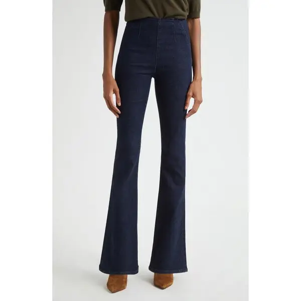 Veronica Beard Beverly High-waist Flare Jeans - Oxford