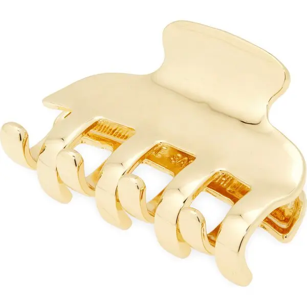 Lele Sadoughi Mini Claw Clip - Gold