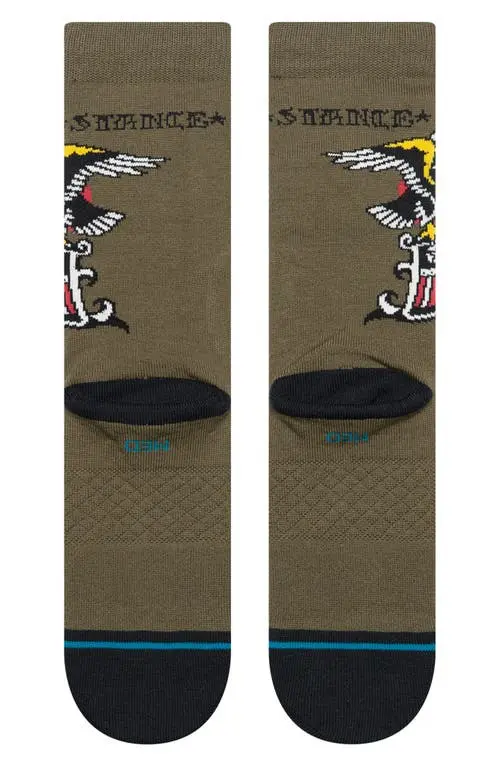 Stance Eagle Cotton Blend Crew Socks