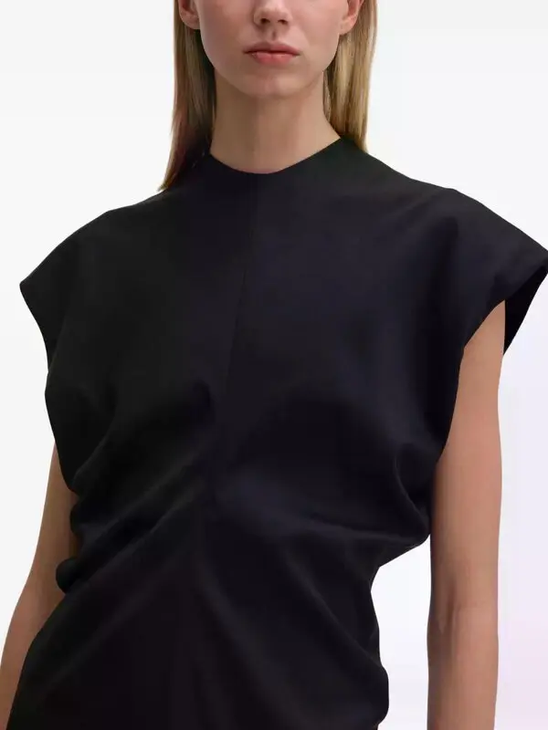Remain Birger Christensen Gathered-shoulder Midi Dress