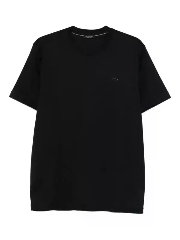 Paul & Shark Embroidered Logo T-shirt - Black