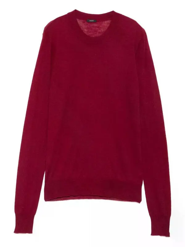 JOSEPH Round-neck Cashmere Sweater - Red