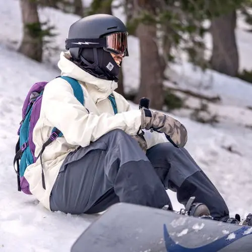Turtle Fur Patterned Maxclava Balaclava - Black