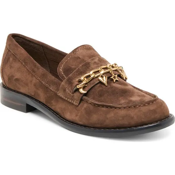 Dolce Vita Waylen Charm Loafer - Dark Brown Suede