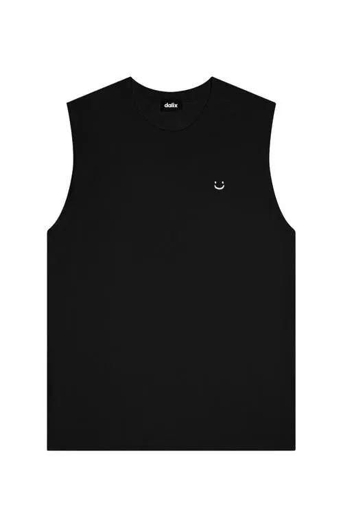 DALIX Sleeveless Muscle Tank - Black
