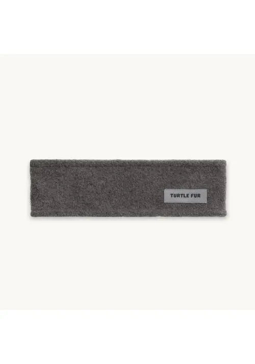 Turtle Fur Double-layer Fleece Headband - Charcoal