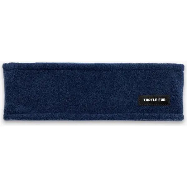 Turtle Fur Double-layer Fleece Headband - Navy