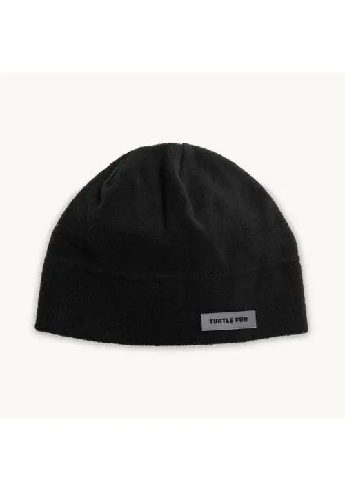 Turtle Fur Fleece Beanie - Black