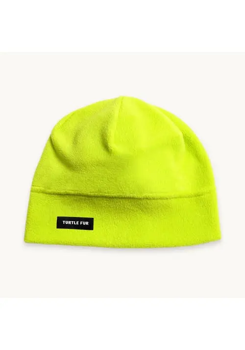 Turtle Fur Fleece Beanie - Bright Lime