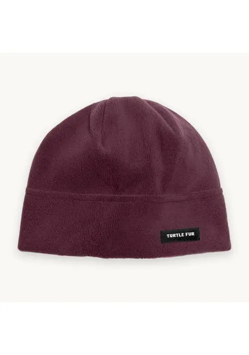 Turtle Fur Fleece Beanie - Cherry Lacquer