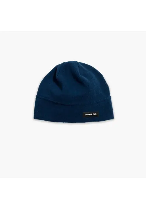 Turtle Fur Fleece Beanie - Navy