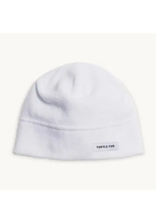 Turtle Fur Fleece Beanie - White