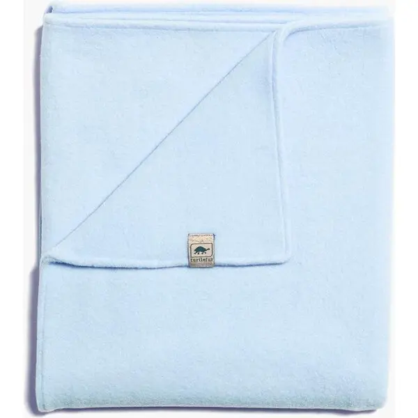 Turtle Fur Fleece Baby Security Blanket - Light Blue