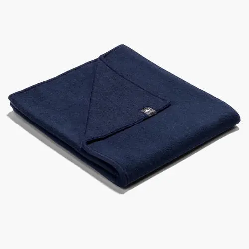Turtle Fur Fleece Baby Security Blanket - Navy