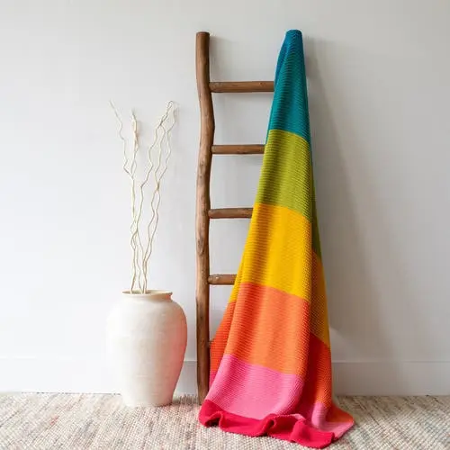 PINK LEMONADE Love Organic Cotton Throw Blanket