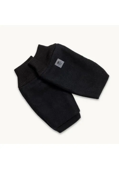 Turtle Fur Fleece Pull Up Golf Mittens - Black