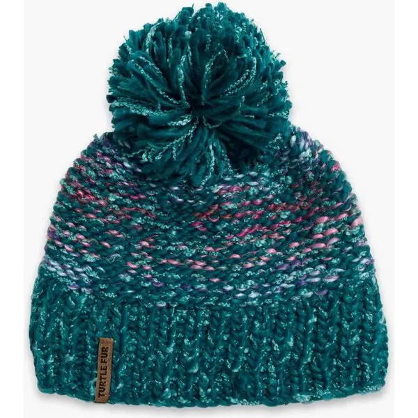 Turtle Fur Firefly Pom Beanie - Emerald