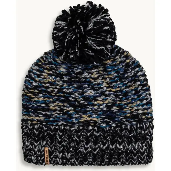 Turtle Fur Firefly Pom Beanie - Onyx