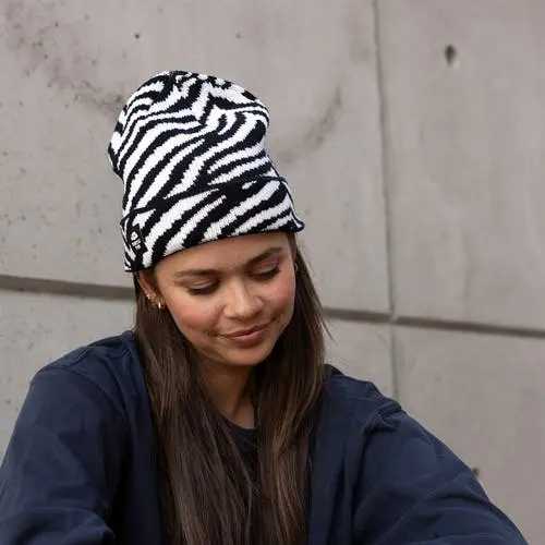 Turtle Fur Zebralicious Beanie - Berry