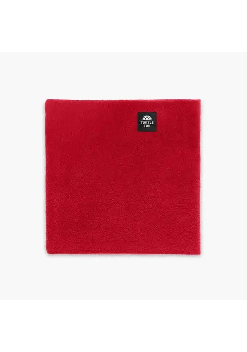 Turtle Fur Double-layer Fleece Neck Warmer - Red