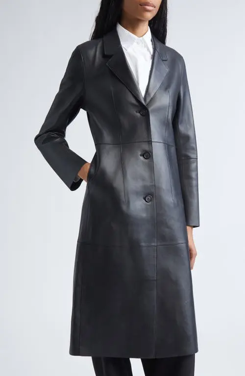 TOTEME Slim Leather Coat