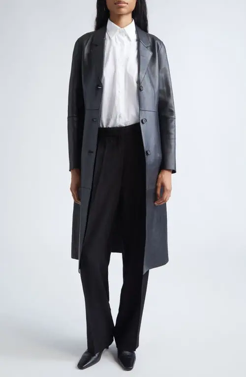 TOTEME Slim Leather Coat