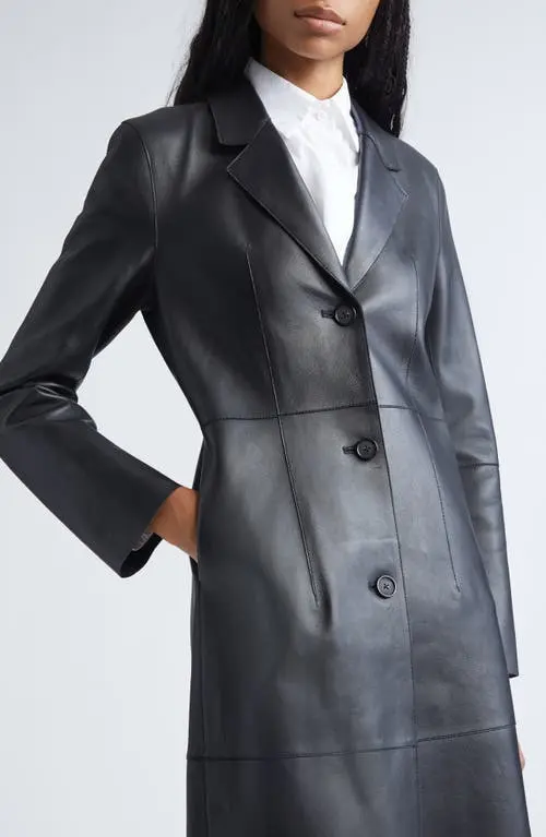 TOTEME Slim Leather Coat