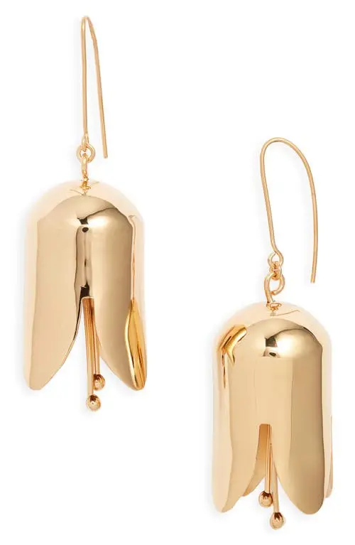 SOKO Imba Maxi Dangle Drop Earrings - Gold