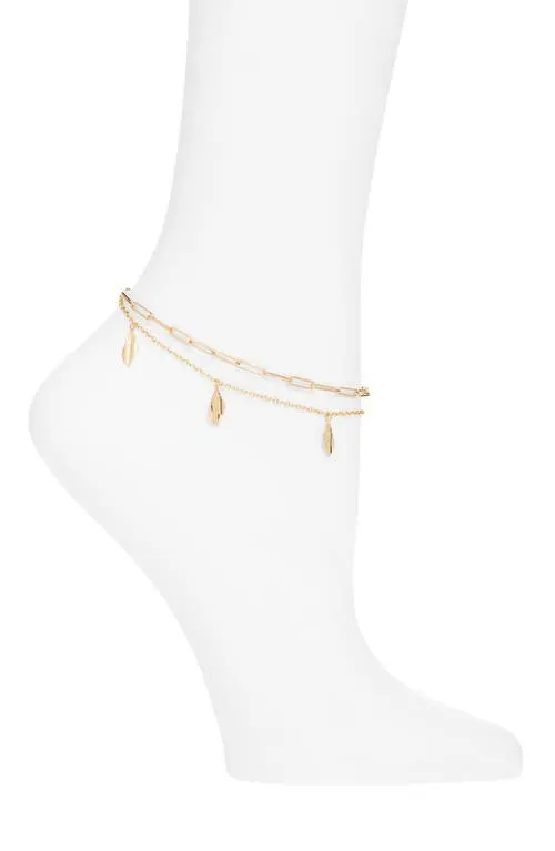 SOKO Bidu Layered Anklet - Gold