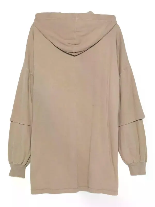 Rick Owens Double-layered Hooded Sweater - Neutrals