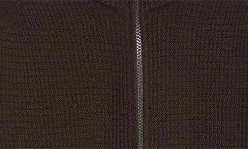 Stone Island Ghost Virgin Wool Zip Cardigan - V0070 Dark Brown