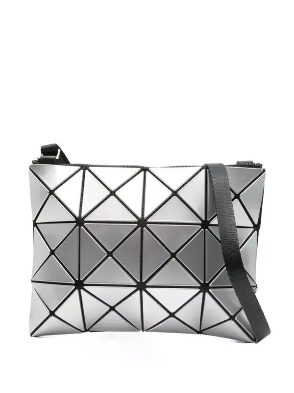 Issey Miyake Lucent Geometric-pattern Shoulder Bag - Silver