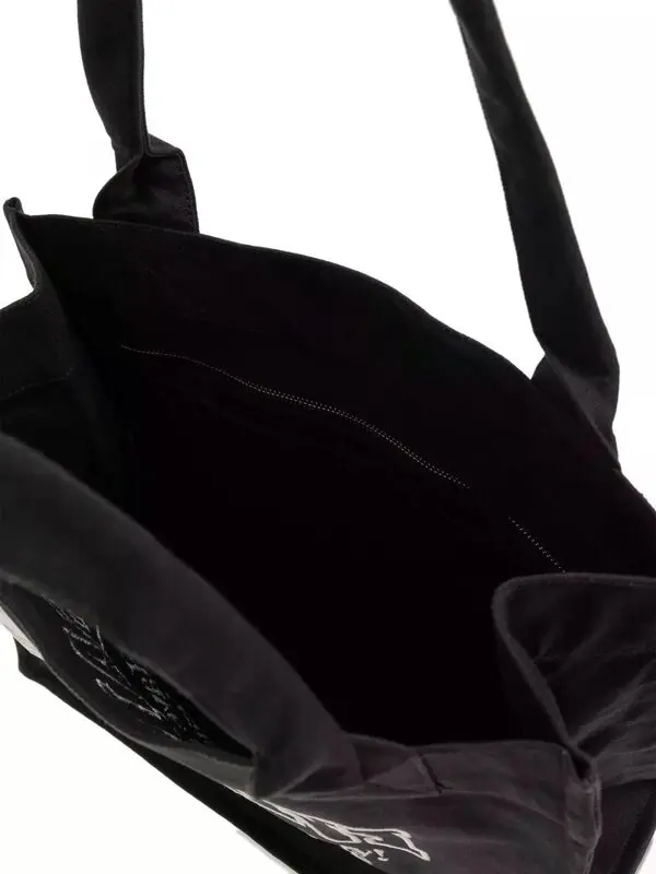 GANNI Logo-embroidered Tote Bag