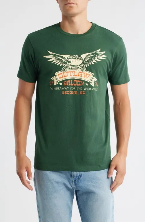THE FORECAST AGENCY Outlaw Graphic T-shirt - Forest Green